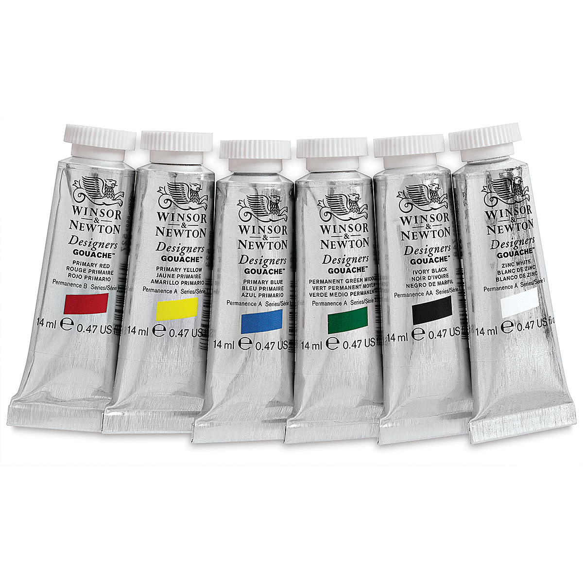 Winsor & Newton Designers Gouache 6-Color Primary Set, 14 ml Tubes (Wi ... Winsor & Newton Designers Gouache 6-Color Primary Set, 14 ml Tubes (Wi ...