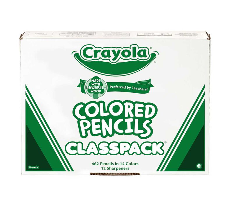 Crayola Colored Pencil Classpack, 14 Colors, 462 Count (Crayola ...