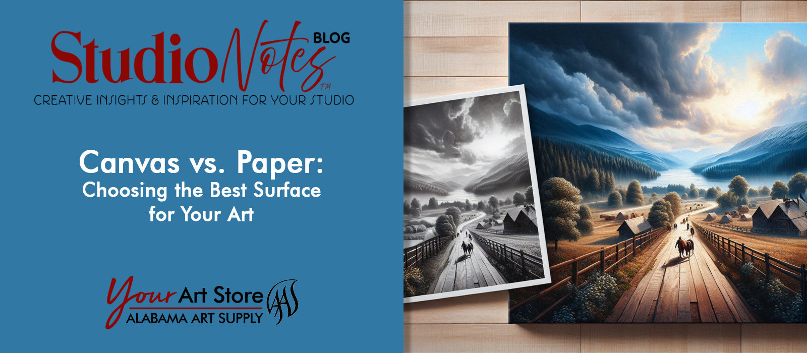 Canvas vs. Paper: Choosing the Best Surface for Your Art – Alabama Art ...