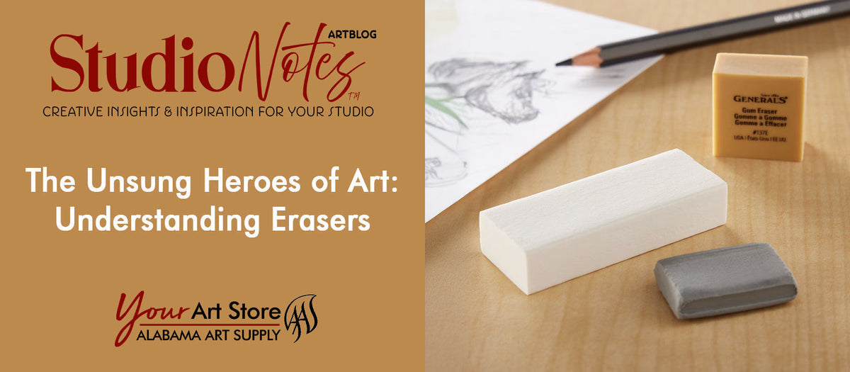 The Unsung Heroes of Art: Understanding Erasers – Alabama Art Supply