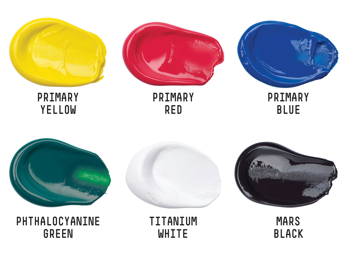 Basics Acrylic Primary Colors Set, 6x22ml (Liquitex Basics) – Alabama ...