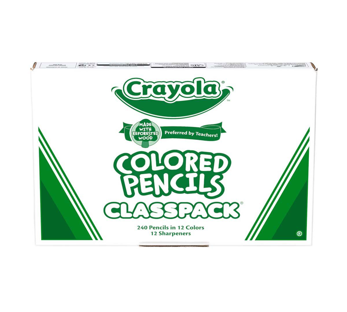Crayola Colored Pencil Classpack, 12 Colors, 240 Count (Crayola ...