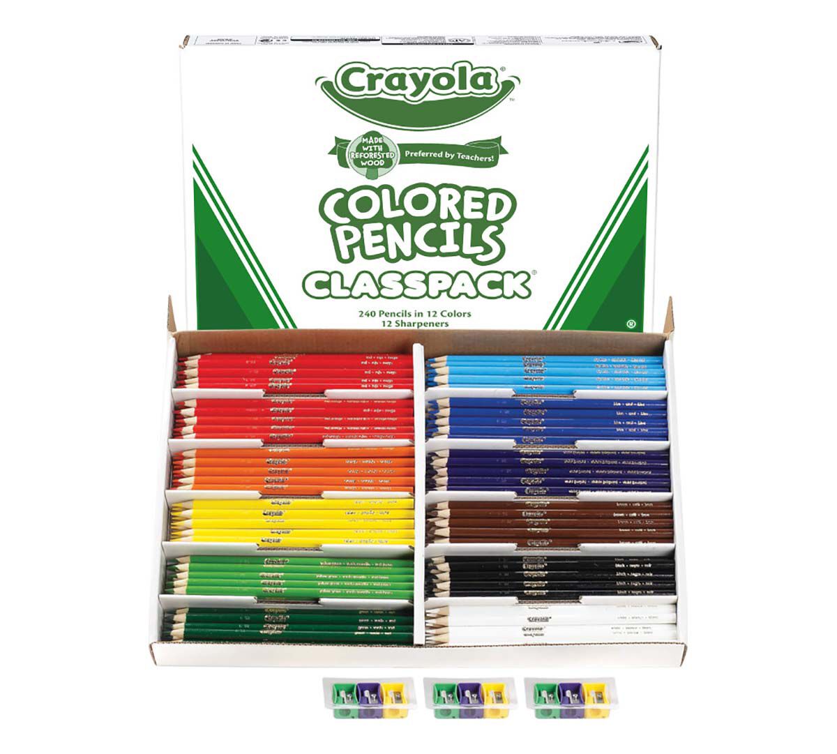 Crayola Colored Pencil Classpack, 12 Colors, 240 Count (Crayola ...