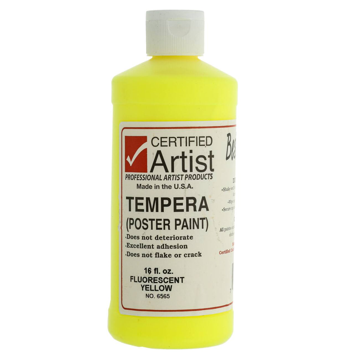 Flourescent Yellow BesTemp Tempera Poster Paint (Certified Artist ...