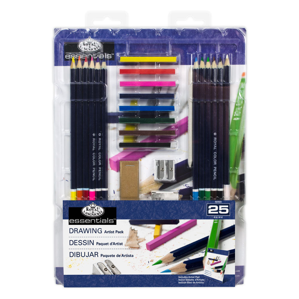 Drawing Artist Pack Essentials, 25 pieces, 9 X 12 (Royal & Langnickel ...