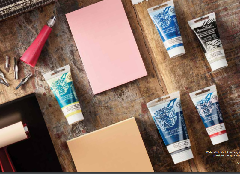 Red Block Printing Water-Soluble Ink, 2.5 oz (Speedball) – Alabama Art ...