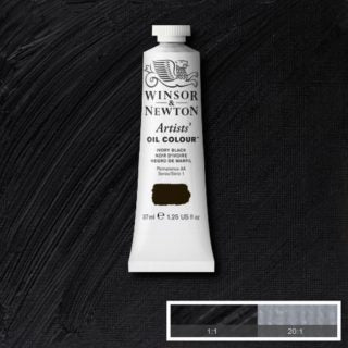 Ivory Black (Winsor & Newton Artist Oil) – Alabama Art Supply
