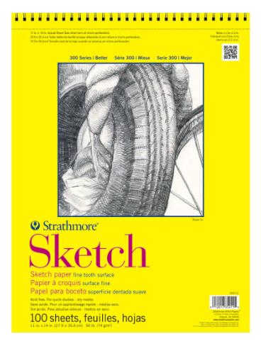 Sketch Pad, 300 Series Spiral Bound (Strathmore) – Alabama Art Supply